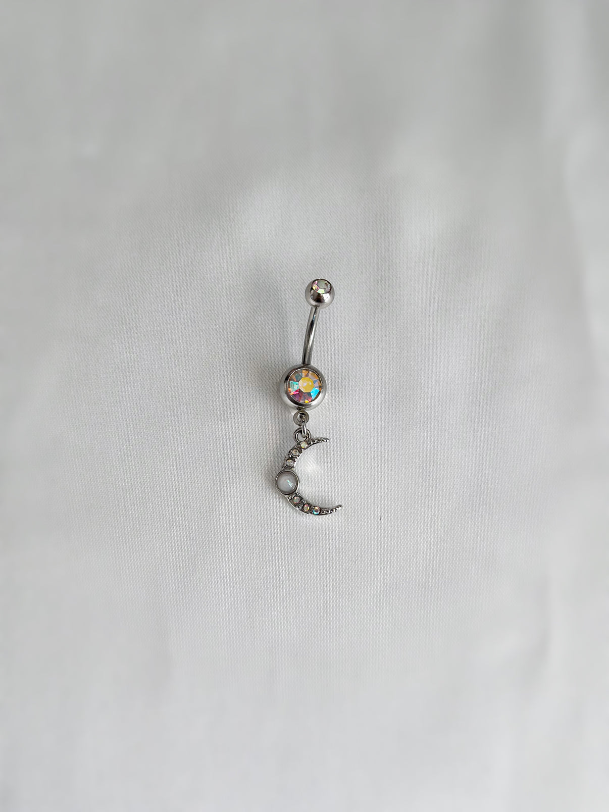Sparkly Moon Belly Ring – Shop Moonstorm