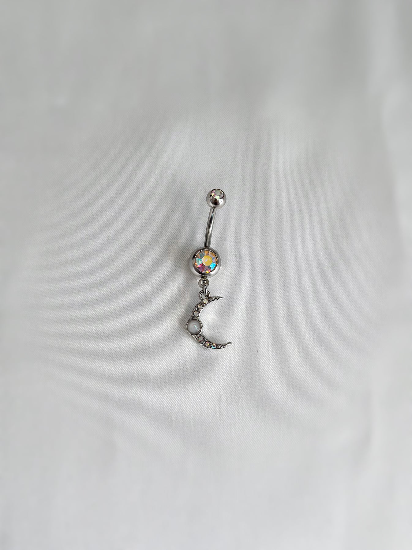 Sparkly Moon Belly Ring – Shop Moonstorm