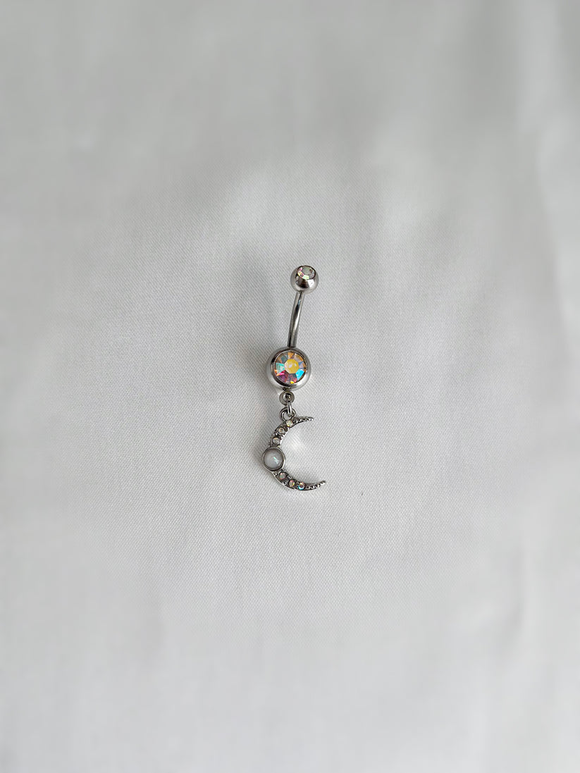 Sparkly Moon Belly Ring – Shop Moonstorm